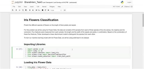 Completed Task 3 Iris Flower Classification Parth Parmar Posted On