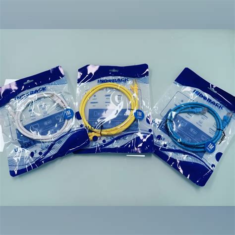 Jual INDORACK PATCH CORD UTP CAT6 KABEL LAN CAT6 1 METER Shopee Indonesia