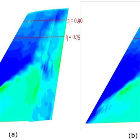 Surface Pressure Coefficient By Les For The Baseline A And With Slat Download Scientific