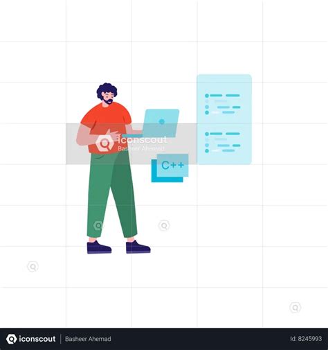 Full Stack Developer Doing Code Compilation Illustration Free Download Design And Development