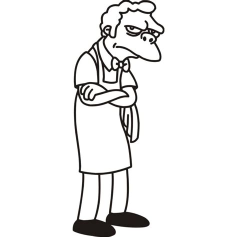 Dessin Adhésif Sticker Cartoon Bart 139