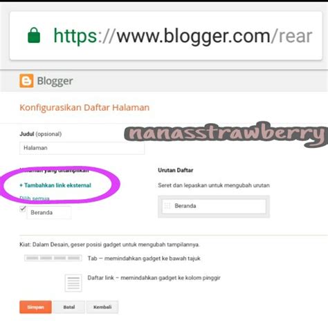 Nanasstrawberry Cara Membuat Tab Menu Di Blogger Nanasstrawberry