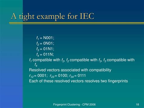 ppt fingerprint clustering with bounded number of missing values