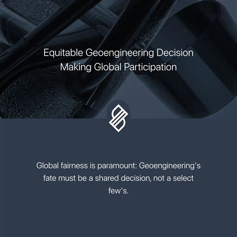 Equitable Geoengineering Decision Making Global Participation → Scenario