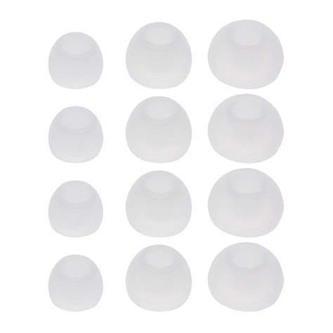 Untering 12pcs Soft Silicone Ear Tip Covers Replacement Earbud Covers