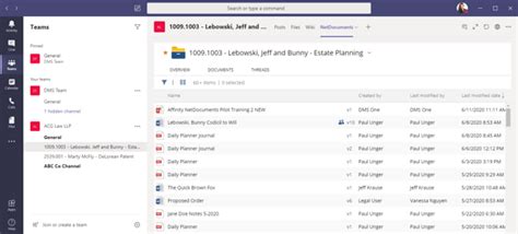 chatlink integrating ms teams with netdocuments