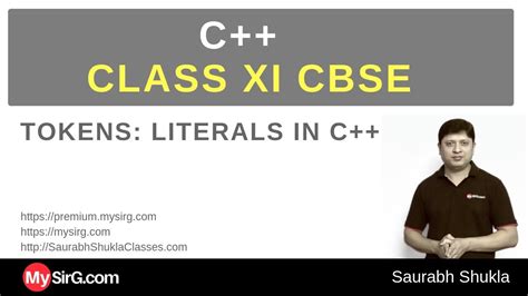 computer science for class xi cbse tokens literals youtube
