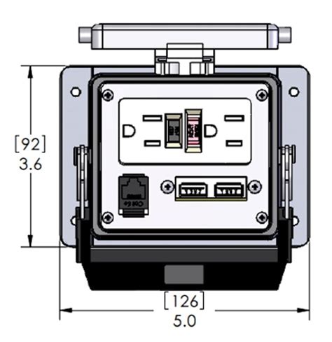 Mencom Gf Usb Rj45 32 Panel Interface Connector