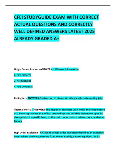 Bundle For Cfei Exam 2025 Stuvia Us