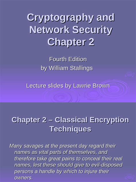 Ch02 Pdf Cryptography Cryptanalysis