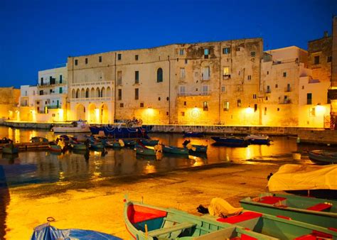 Monopoli Old Town Harbor Puglia Italy Editorial Photo Image Of