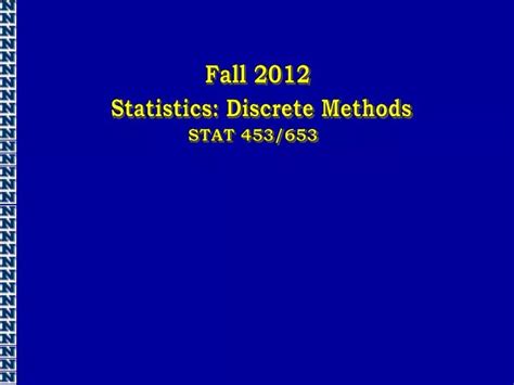PPT Statistics Discrete Methods PowerPoint Presentation Free Download ID 1847279