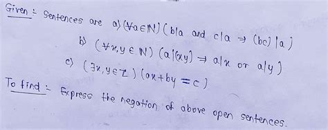 answered 1 2 and 3 6 express the negation of each of the following