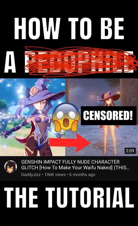 HOW BE CENSORED GENSHIN IMPACT FULLY NUDE CHARACTER GLITCH How To Make Your Waifu Naked THIS