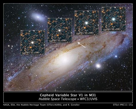 M31 Cepheid Variable Star V1 Nasa Science