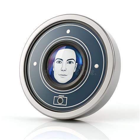 Face Recognition 3d Icon On White Background â€ Biometrics Security