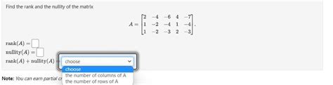 Solved Find The Rank And The Nullity Of The Matrix