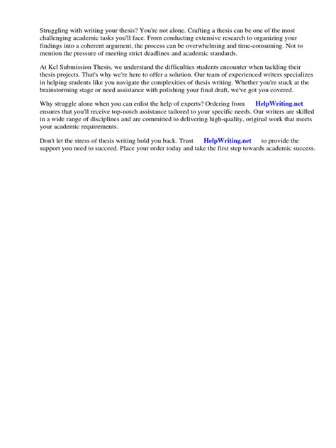 Kcl Submission Thesis Pdf Thesis Doctor Of Philosophy