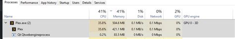 Windows 10 Client Cpu Utilization R Plex