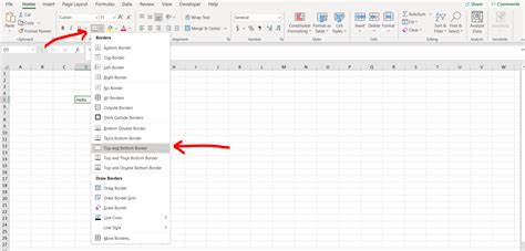 How To Apply Top And Bottom Border In Excel Spreadcheaters