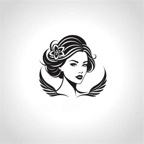 Beauty Face Vector Illustration Vector Logo Design Premium Ai
