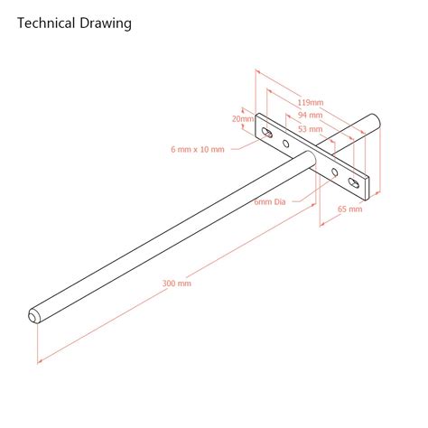 300mm Heavy Duty Invisible Floating Shelf Brackets