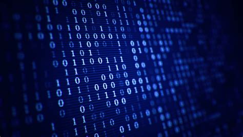 Digital Binary Code Lock Computer Generated Seamless Loop Abstract Motion Background Stock