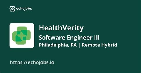 Healthverity Is Hiring Software Engineer Iii Remote Hybrid Philadelphia Pa Typescript React