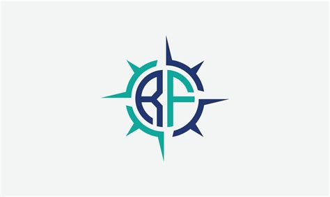 Rf Compass Monogram Logo Design 59454244 Vector Art At Vecteezy
