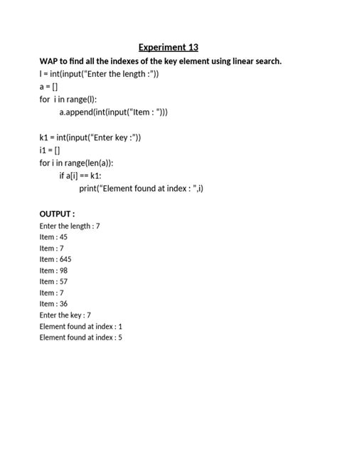 Python Experiment 13 Pdf