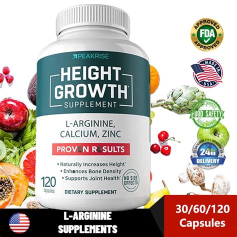 Height Enhancer Booster Vitamin Pills Calcium Promote Bone Development