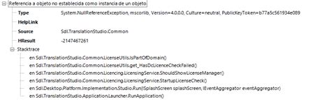 Cant Open Trados 2019 Due To Object Reference Not Set To An Instance Of An Object 1 Trados