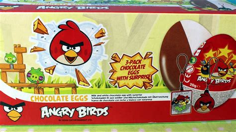 Angry Birds Chocolate Eggs With Surprises 3 Pack Czekoladowe Jajka