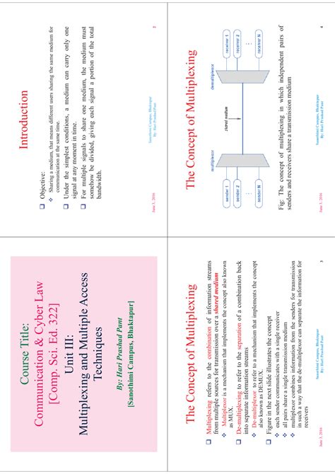 Multiplexing And Multiple Access Techniques Docsity
