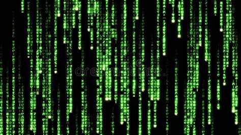 Green Code Matrix Rain Background Green Code Matrix Rain Background