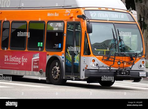 Los Angeles California La Metro Bus Transit Public Transport Of Los