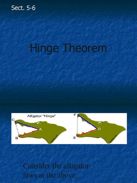 Hinge Theorem Pdf Triangle Angle
