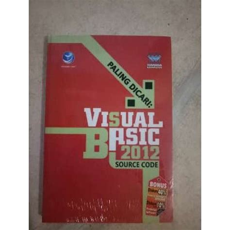 Jual Paling Dicari Visual Basic 2012 Source Code Buku Komputer Original