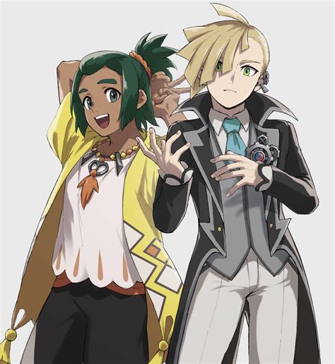 Gladion Hau Hau And Gladion Pokemon And 1 More Drawn By Mocollie