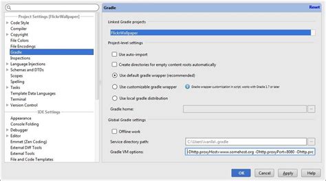 Gradle And Proxy Authentication In Android Studio