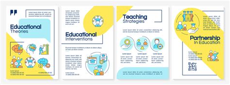 Multicolor Creative Learning Theories Brochure Template Leaflet Design