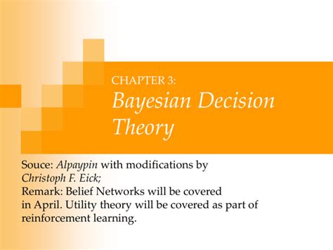 Bayesian Decision Theory