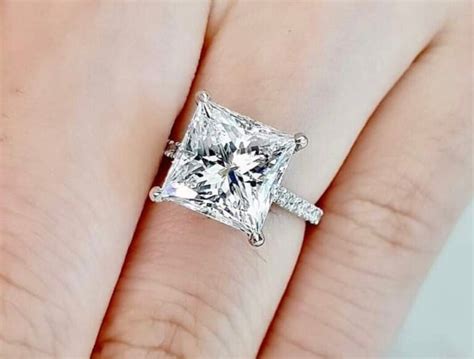 5 Carat Princess Cut Diamond Rings