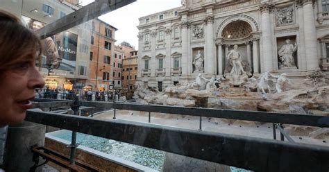 Tourists Can Throw Coins Into A Pool Instead Of The Trevi Fountain Life In Italy