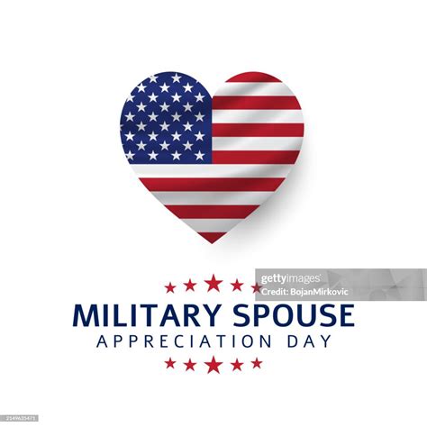 Military Spouse Appreciation Day Poster Vector High Res Vector Graphic
