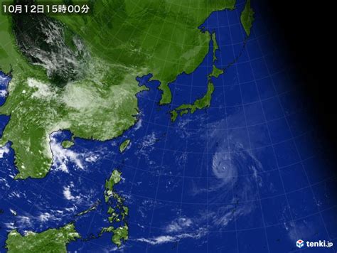 過去の気象衛星 日本広域 2023年10月12日 日本気象協会 tenki jp