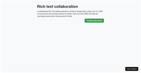 Richtext Codesandbox