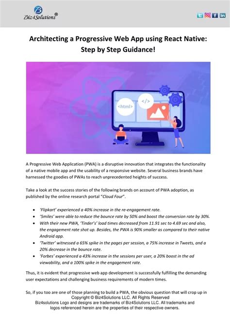 Ppt Architecting A Progressive Web App Using React Native Step By