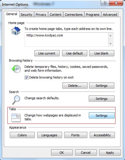 enable ie quick tabs internet explorer 9 rc