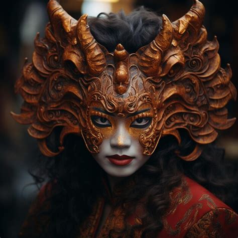 Premium Photo Woman Wearing A Face Mask Is Shown In Style Ai Generated Art